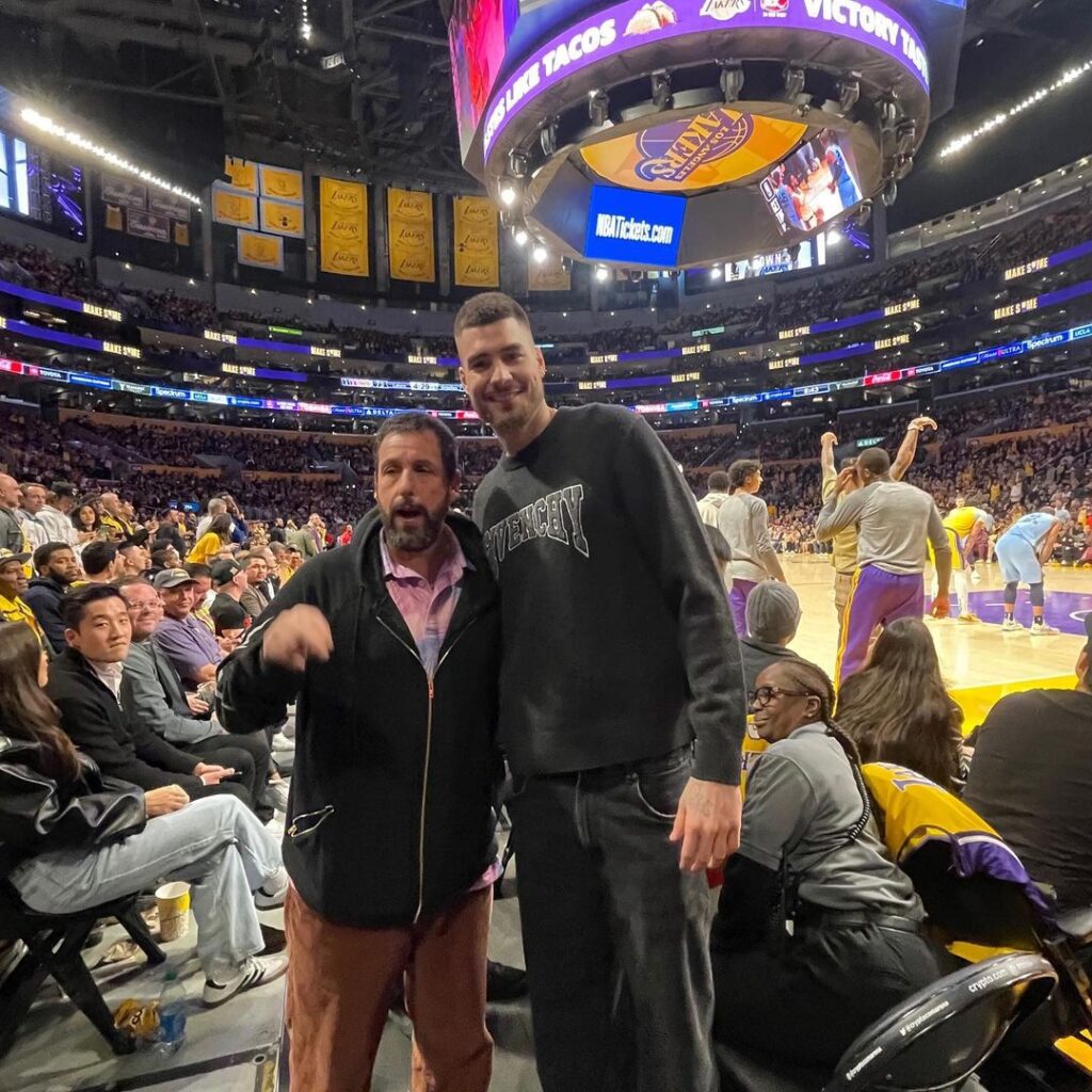 “Hustle” Stars Adam Sandler And Juancho Hernangomez Reunite In LA ...