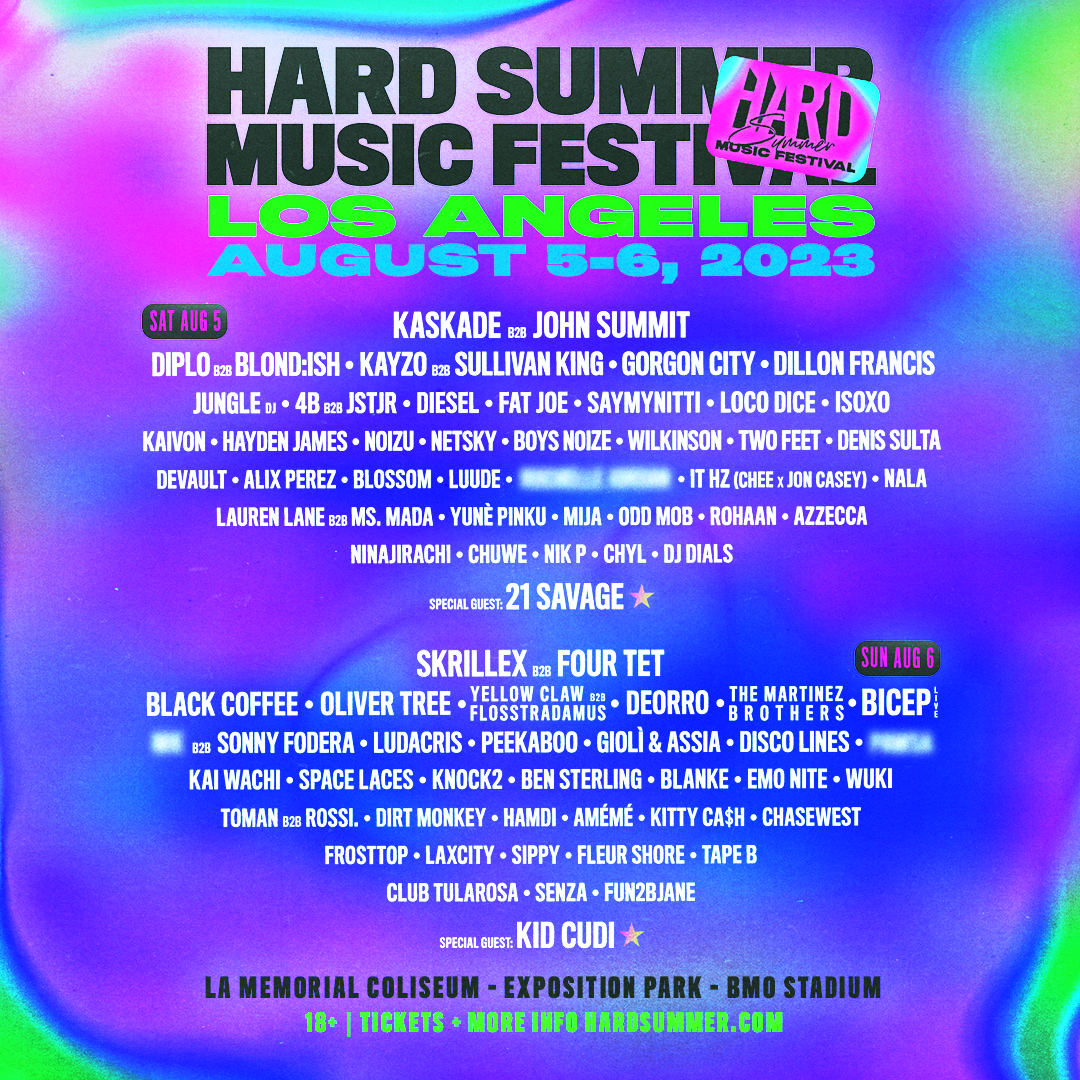 The Heat Is On! Hard Summer Announces 2023 Lineup – Celeb Secrets